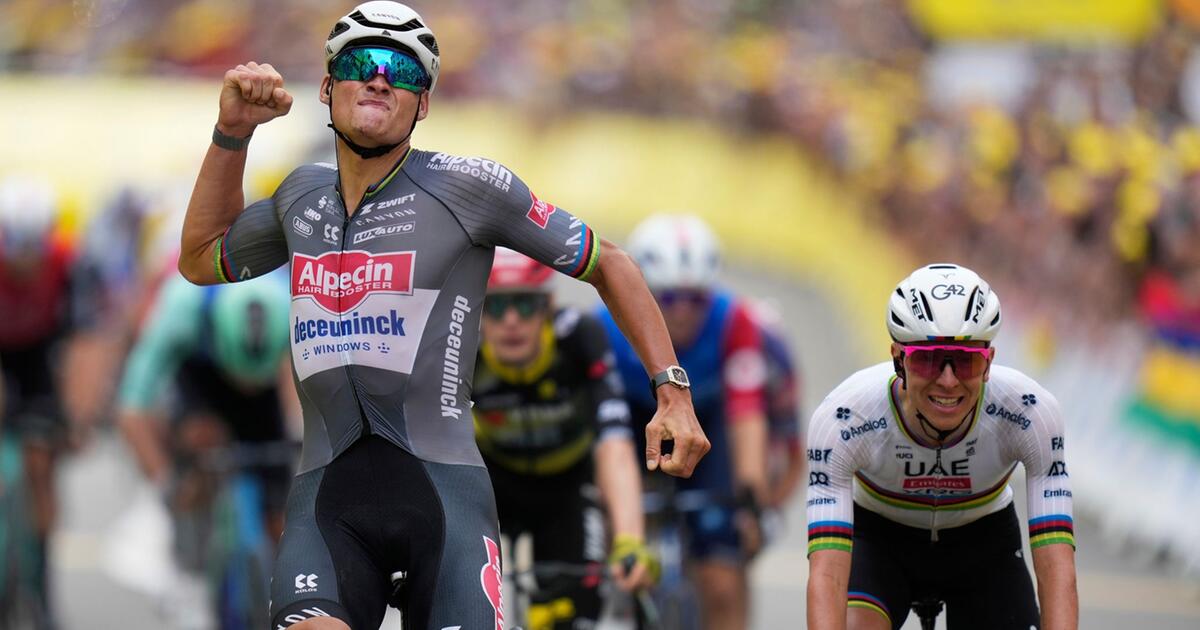 Tour de France: Van der Poel gewinnt zweite Tour-Etappe vor Pogacar | 1&1