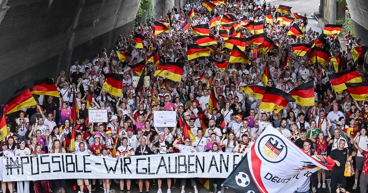 EM 2025: DFB-Fans bringen sich in Basel in Stimmung | 1&1