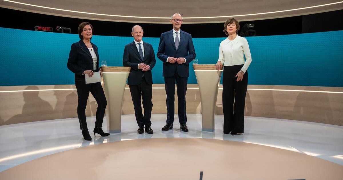 Umfrage: Scholz gewinnt TV-Duell knapp - Merz punktet bei Männern | 1&1