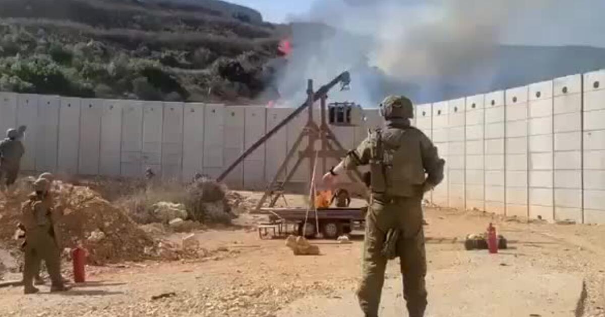 Wie im Mittelalter: Israel setzt an der Grenze zum Libanon Trebuchets ...