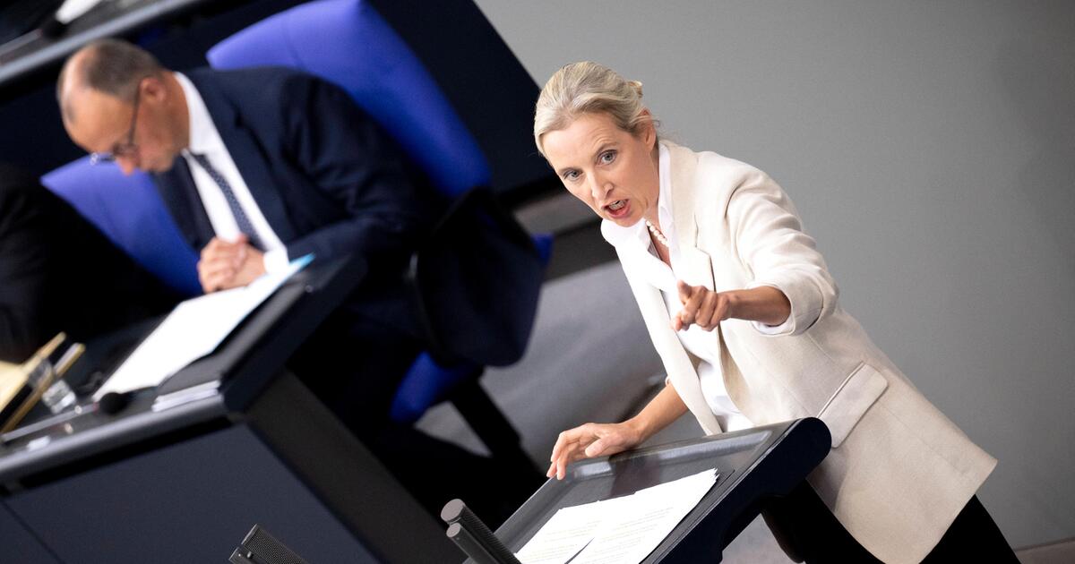 Merz und Weidel treten in Generaldebatte gegeneinander an | 1&1
